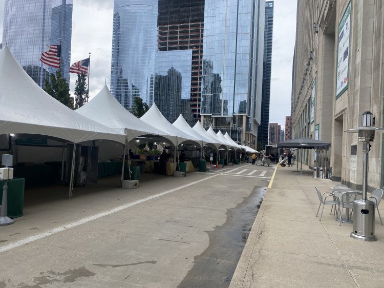 30x50 Frame Tent - A.I.M chicago tent rental